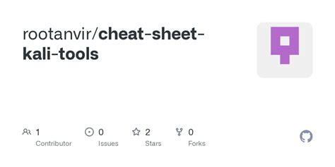 Cheat Sheet Kali Toolstoolsmsfconsolemd At Main · Rootanvircheat