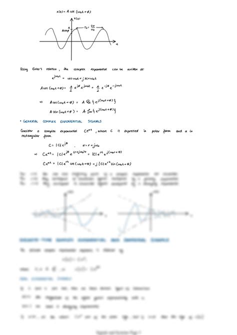 Solution Signals And Systems Notes Solved Exercises And Exams