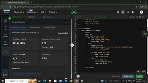 Geeksforgeeks Python Codingchallenge Day85 Problemsolving Binarytree Anushka Das