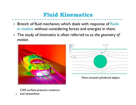 Fluid Kinematics Fluid Kinematics