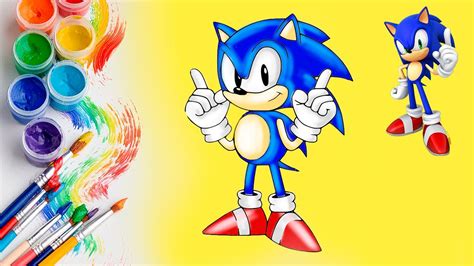 РАЗУКРАШКА СОНИК Урок рисования для детей Youtube