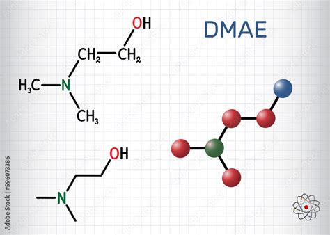 Dimethylethanolamine Dimethylaminoethanol Dmae Dmea Molecule It Is Tertiary Amine Curing