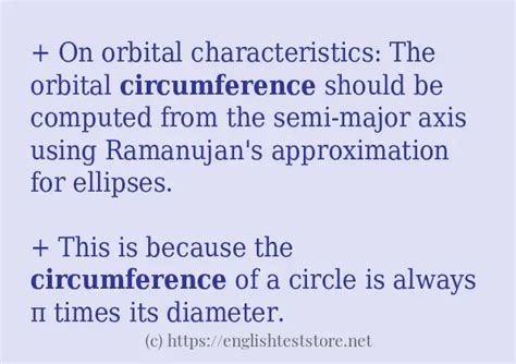 Circumference Example Sentences Englishteststore Blog