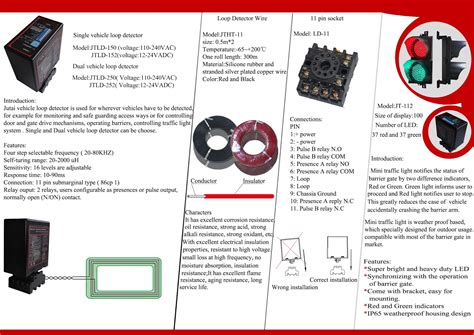 Single Channel Loop Detector Dual Channel Loop Detector Loop Wire Pin Socket And Mm
