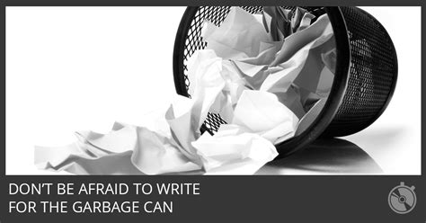 Write Songs For The Garbage Can Speed Songwriting