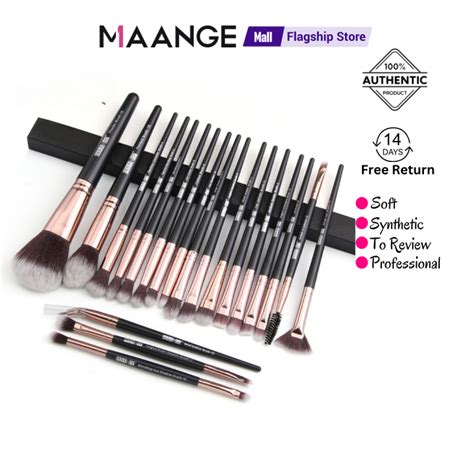 Maange Pro 20pcs Makeup Brushes Set Powder Eyeshadow Blending Eyeliner