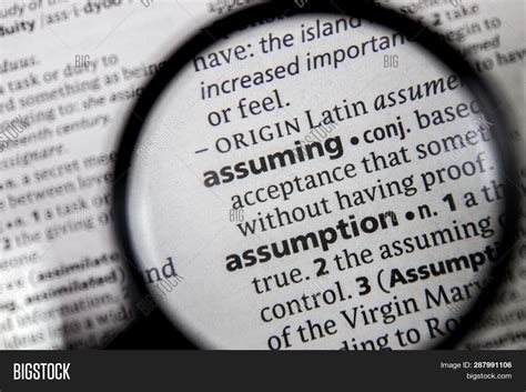 Word Phrase Assuming Image And Photo Free Trial Bigstock