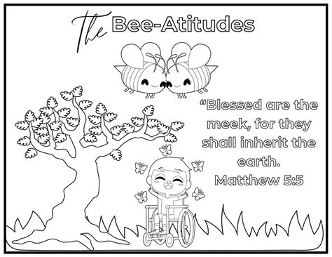 Free Printable Beatitudes Coloring Pages Healing Home