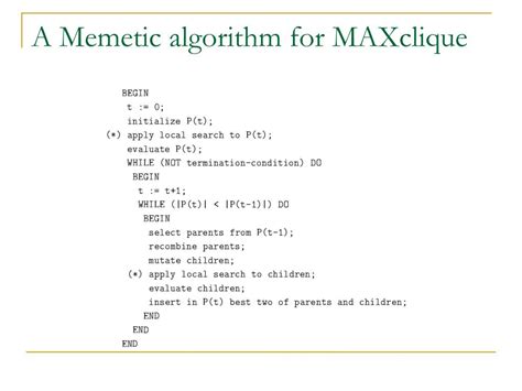 Ppt Memetic Algorithms Powerpoint Presentation Free Download Id