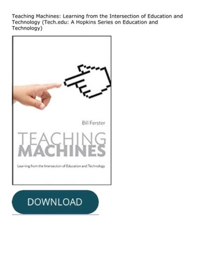 Pdf Teaching Machines Learning From The Intersection Of Education