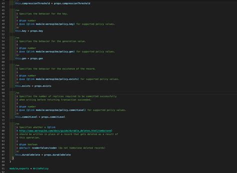 Missing Consistency Level In Write Policyjs · Issue 383 · Aerospikeaerospike Client Nodejs