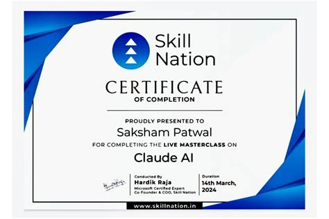 Saksham Patwal On Linkedin Artificialintelligence Claudeai Skillnation