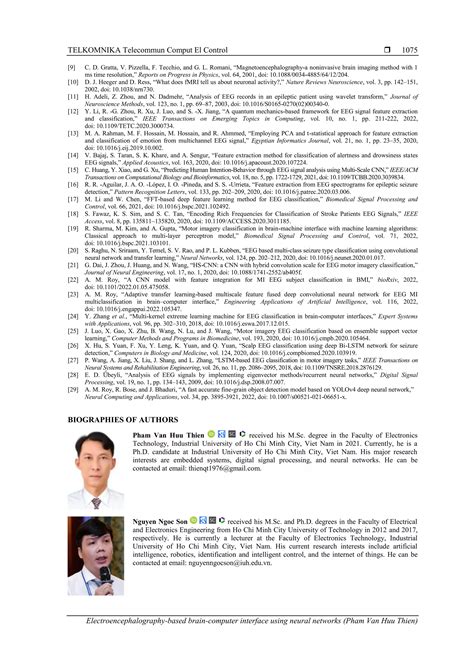 Electroencephalography Based Brain Computer Interface Using Neural Networks Pdf