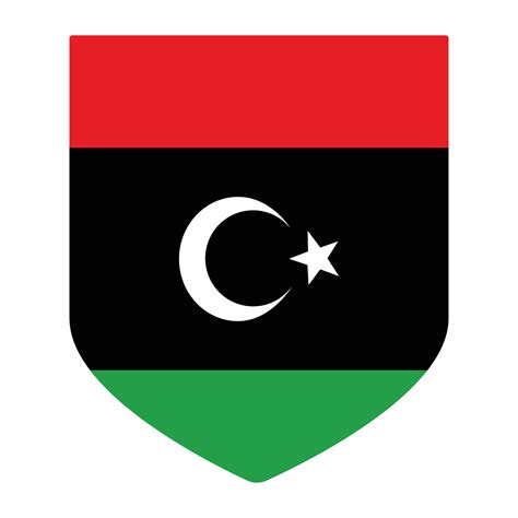 Flag Of Libya Libya Flag With Design Shape 24537738 Vector Art At Vecteezy