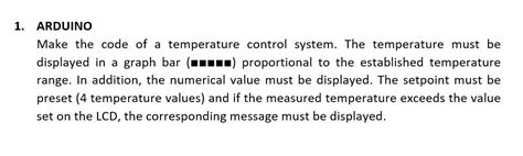 Arduino Make The Code Of A Temperature Control