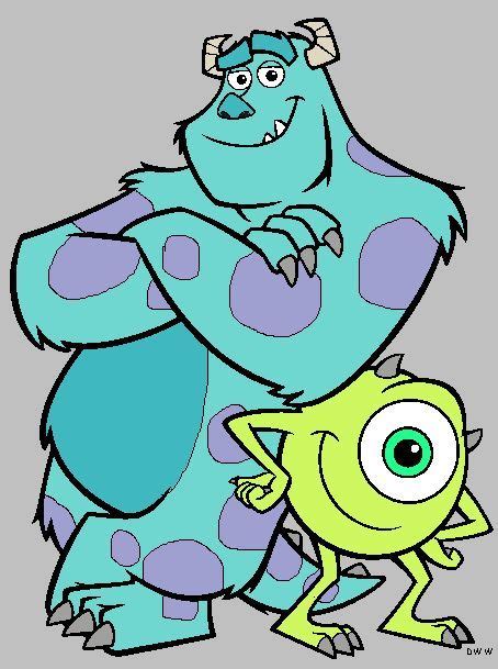 How To Draw Mike Wazowski And Sully