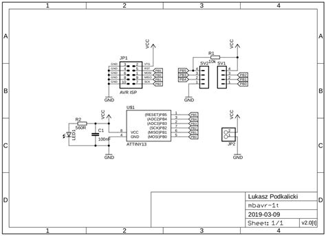 Avr Development Board For Attiny13 Attiny85 Etc Łukasz Podkalicki