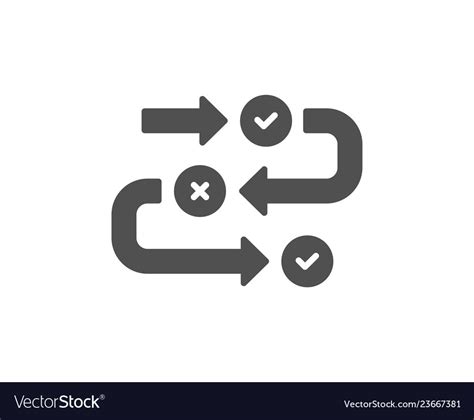 Survey Progress Icon Algorithm Sign Royalty Free Vector