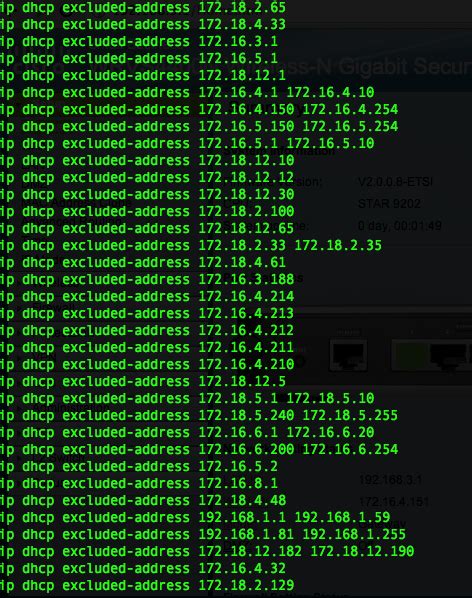 Dhcp Problem All Addresses Excluded Cisco Community