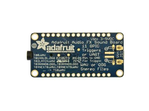 Adafruit Audio Fx Sound Board Wav Ogg Trigger 2mb Solarbotics Ltd