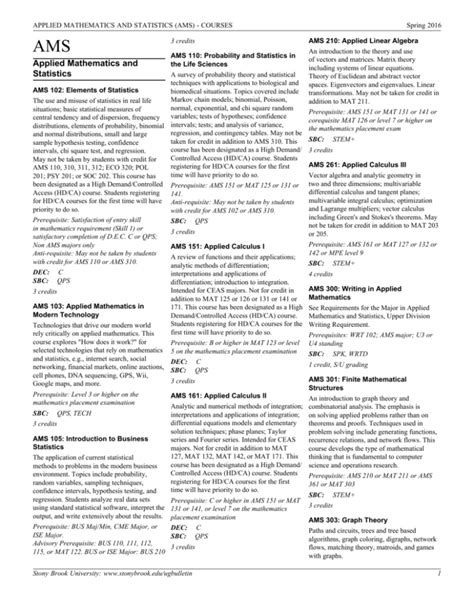 Applied Mathematics And Statistics