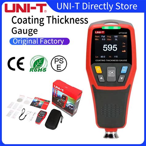Uni T Ut343d 코팅 두께 게이지 자동차 페인트 필름 두께 테스터 측정 Fenfe 페인트 도구 Usb 데이터 저장
