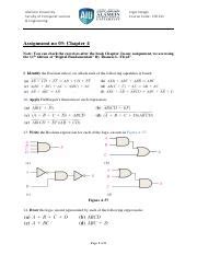 Assignment 3 Pdf Alamein University Faculty Of Computer Science Engineering Logic Design