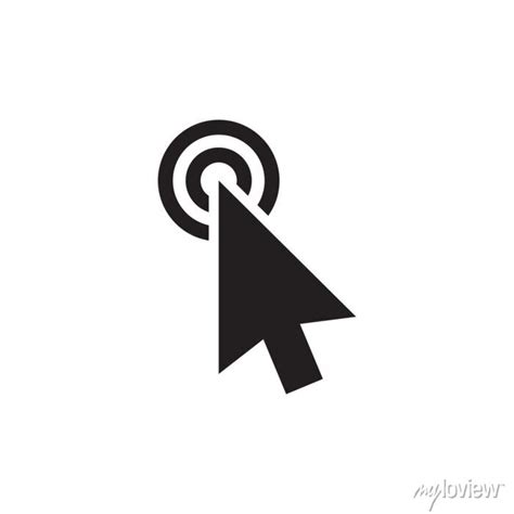Cursor Icon In Trendy Flat Style Isolated On White Background • Wall