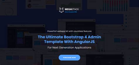 پنل ادمین Megastack با استفاده از Angular Js پی‌پی‌تی المنت ابزارهای طراحی خلاقانه