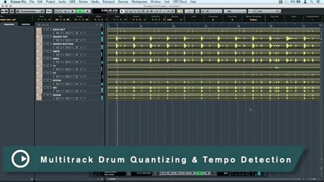 Cubase Quick Tips Multi Track Drum Quantize Tempo Detection Cubase Detection Drums