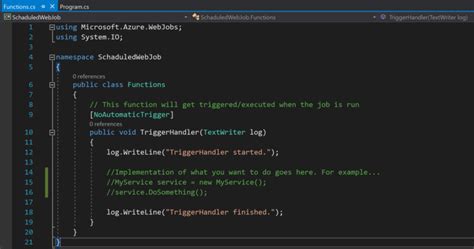 How To Create A Scheduled Background Webjob In Azure Spr