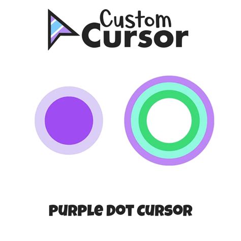 Purple Dot Cursor Custom Cursor