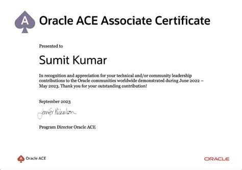Thank You Oracle For This Recognition This Is A Great Motivation To Keep Sharing Knowledge And