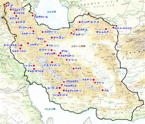 イランの建築地図