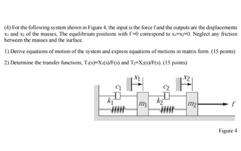 solved for the following system shown in figure 4 the input