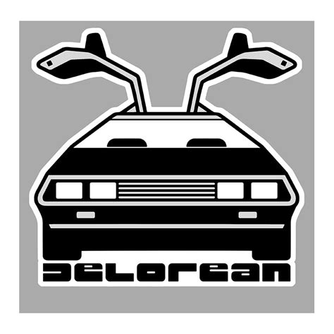 Delorean Laminated Decal Cafe Racer