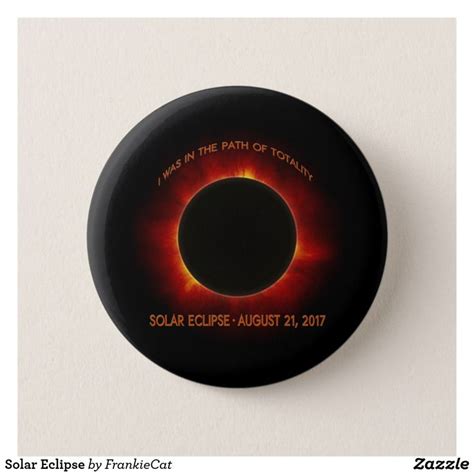 Solar Eclipse Button Zazzle Com Custom Buttons Solar Eclipse Tool Design