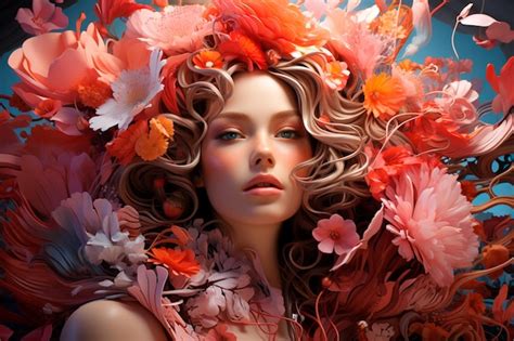 Woman Art Concept Premium Ai Generated Image