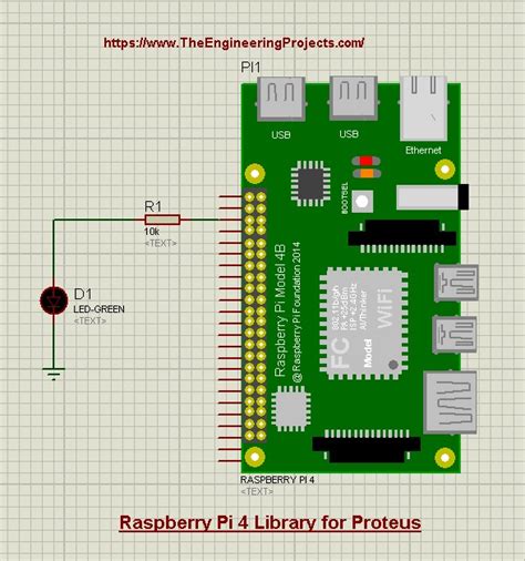 Raspberry Pi 4 Library For Proteus The Engineering Projects