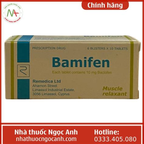 Thuốc Bamifen 10mg Là Thuốc Gì Trị Gì Giá Bao Nhiêu Mua ở đâu