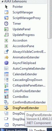 Droppanelextender Control In Ajax Using Asp Net