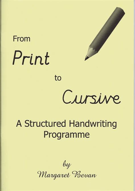 From Print To Cursive Partners In Education