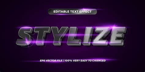 Premium Vector Editable Text Effect Stylize Text Style Concept