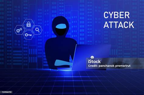 Hacker Crime Attack And Personal Data Security Concept Hacker Try To