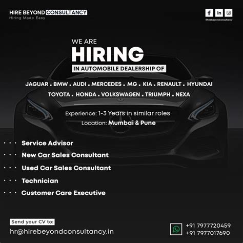 Hire Beyond Consultancy On Linkedin Hiringnow Automobilejobs Punejobs Mumbaijobs