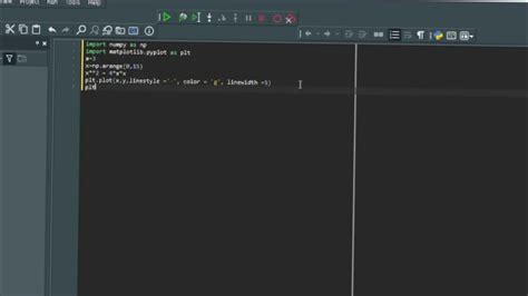 Python Programme For Plotting The Parabola Youtube