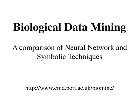 Ppt Biological Data Mining Powerpoint Presentation Free Download