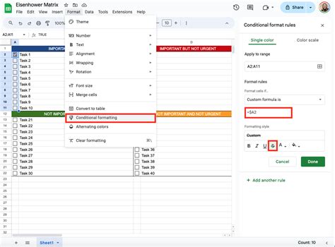 How To Create An Eisenhower Matrix Template In Google Sheets FileDrop