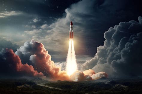 Rocket Science Missile Spacecraft Ammunition Premium Ai Generated Image