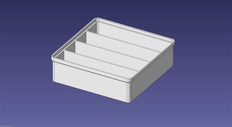 2x2 Units Half Height 1x4 Grid Stackable Insertbox By Bodo Download